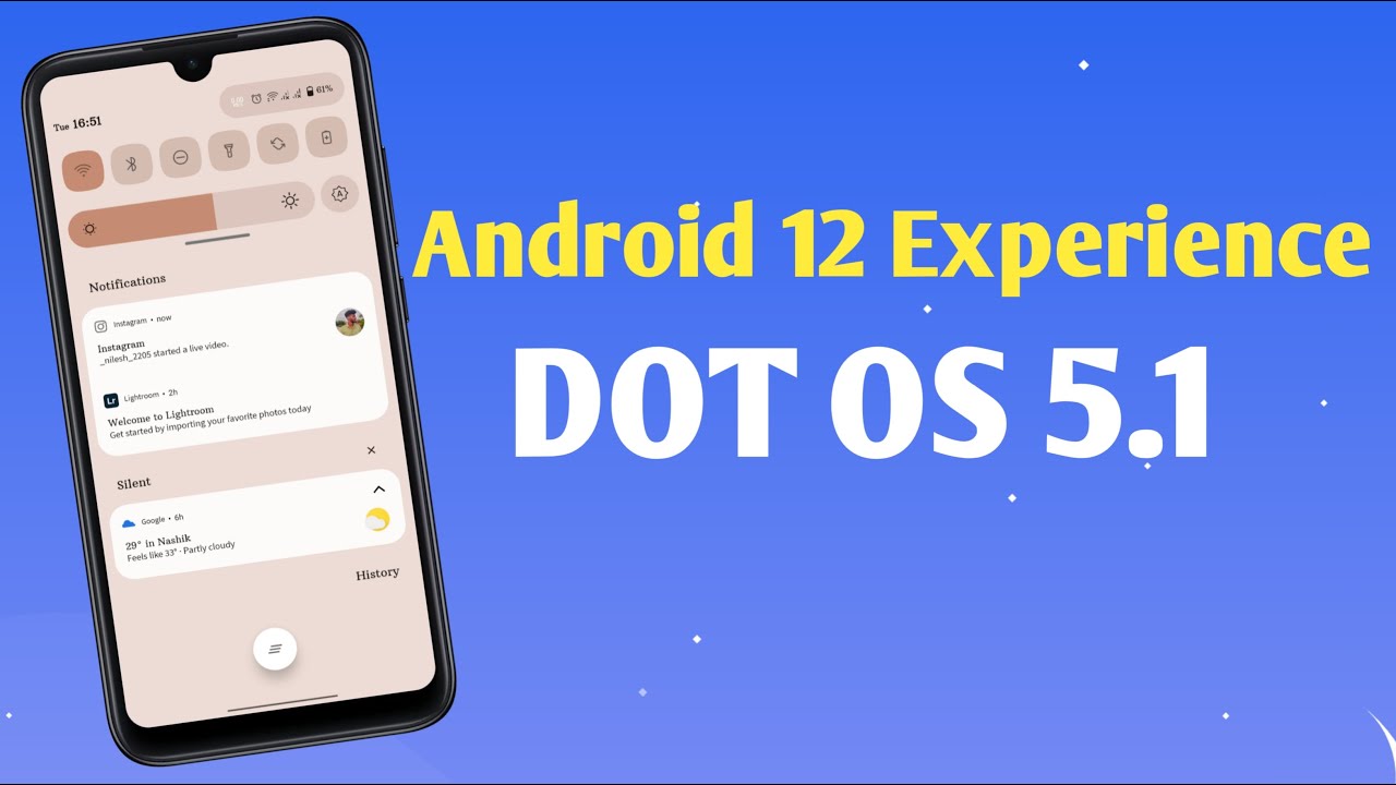 Get Android 12 Experience On DOT OS | Feature Rich Custom Rom 🔥🔥🔥 - YouTube