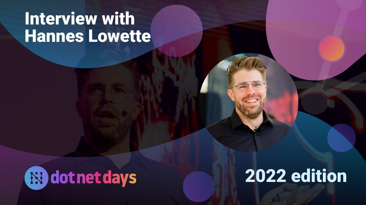 Hannes Lowette interview at dotnetdays 2022 - YouTube