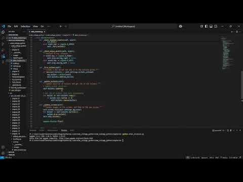 Python Chapter 12 A ship that fires bullets - YouTube