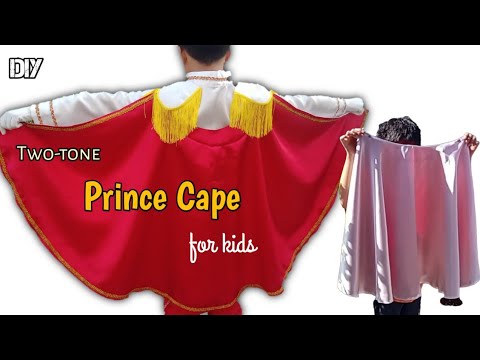 Easy Diy Prince Cape | Two-tone Cape for kids - YouTube