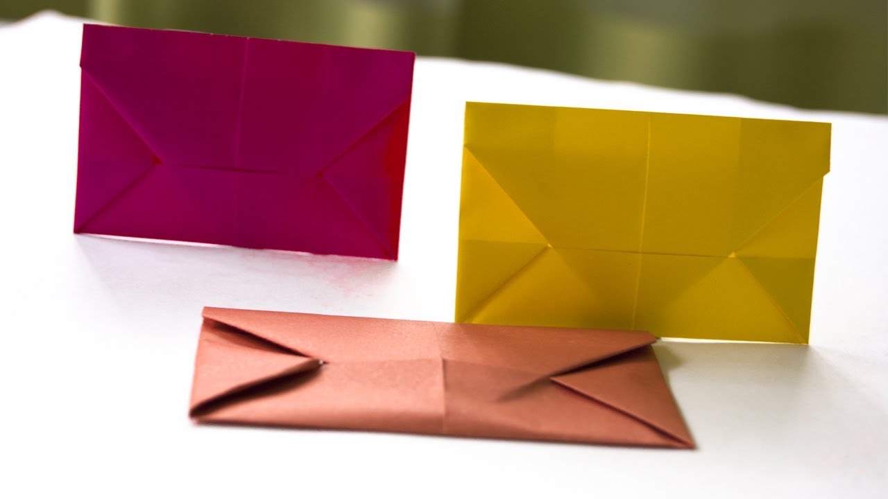 Como hacer un sobre para cartas (Easy origami) - YouTube