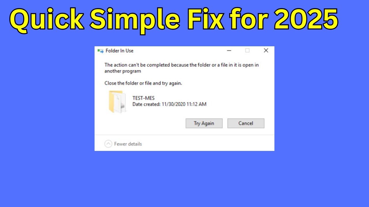 How To Fix File is Open in Another Program 2025 windows 11 and 10 - YouTube