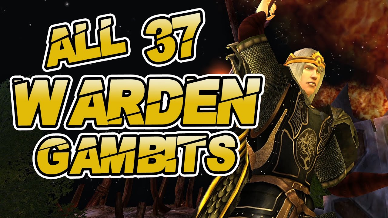 2019 All LOTRO Warden Gambit Animations - YouTube