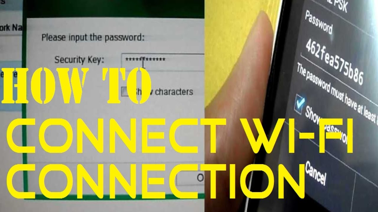How to connect wi-fi connection - YouTube