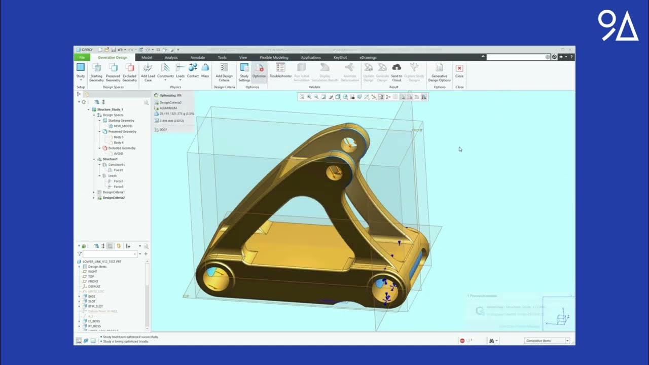 Structual design with Creo - YouTube