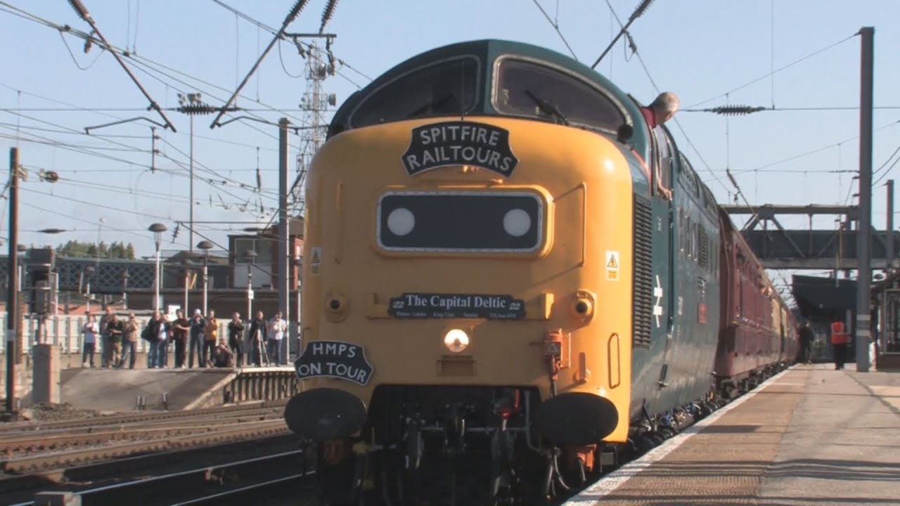 Deltic 55 022 "Royal Scots Grey" at Doncaster - YouTube