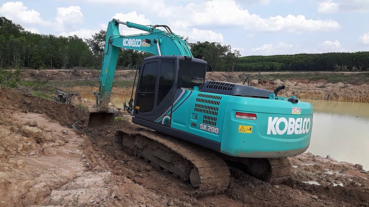 รีวิว kobelco sk200-mark-ten รุ่น 10 มาเก็บบ่อใหญ่ครับ สาระนิดๆ EP.1381 ...