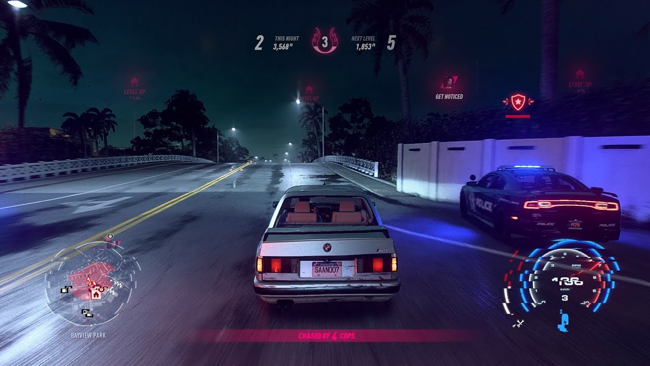 Need For Speed Heat | NFS BMW M3 Free Ride, Police Heat level, Race ...