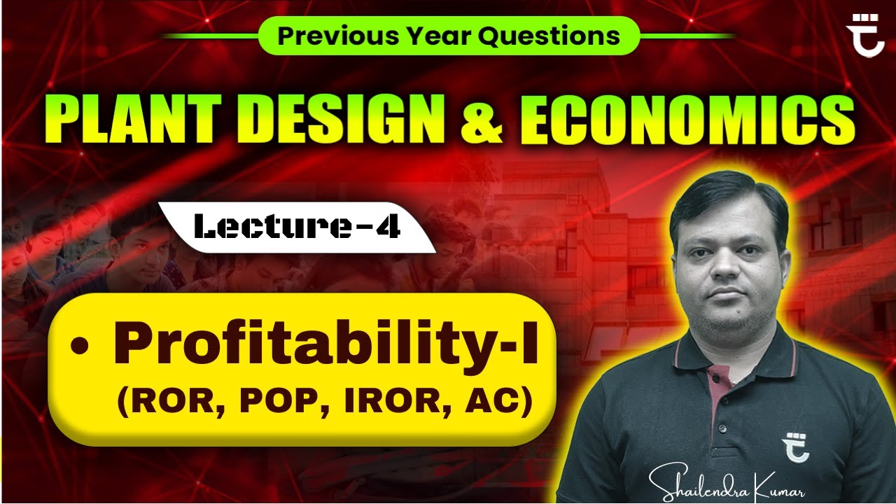 Lec-4 | ROR, POP, CC & AC | PYQ Based on Profitability (PDE) | Concept ...