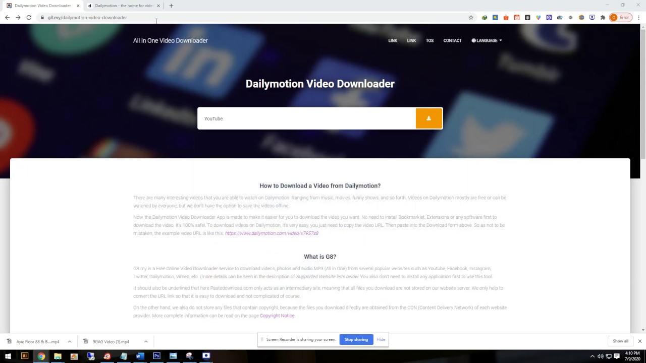 Dailymotion Video Downloader Online - YouTube