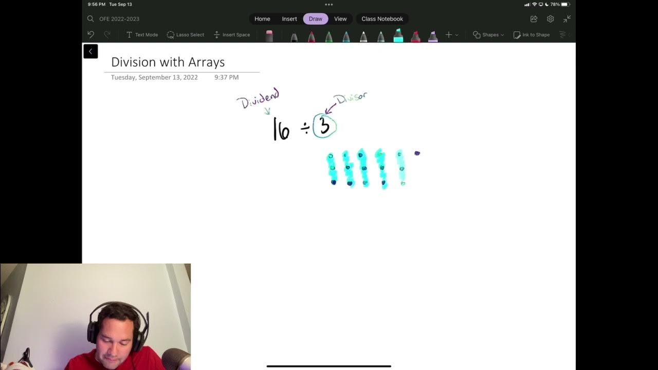 Division using Arrays (Strategy) - YouTube