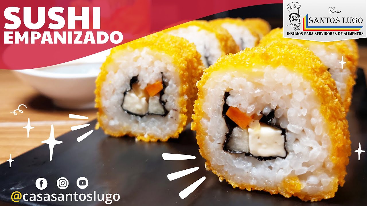 SUSHI EMPANIZADO ⭐RECETA FÁCIL EXPLICADA PASO A PASO⭐ - YouTube