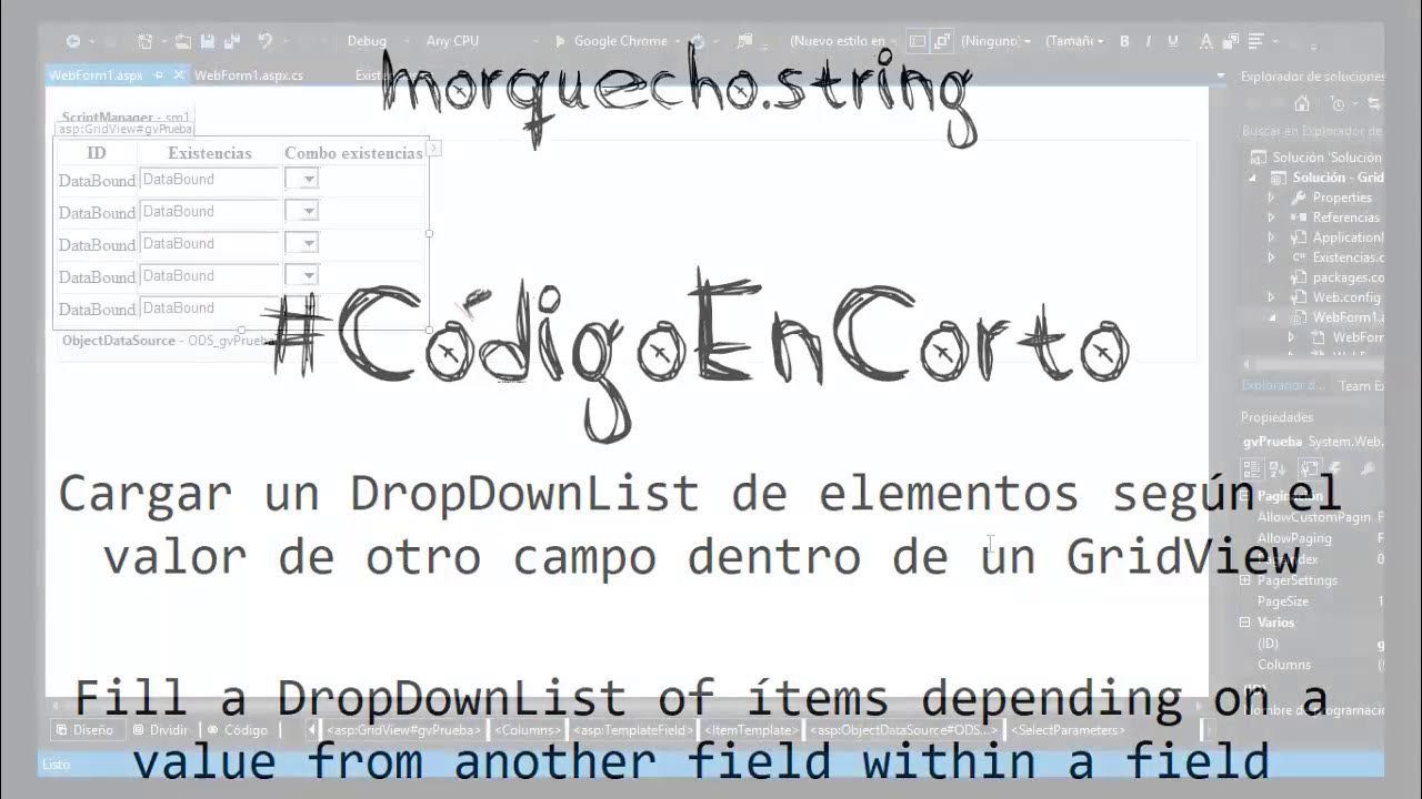 Solucion: Cargar DropDownList según un valor dentro de un GridView ...