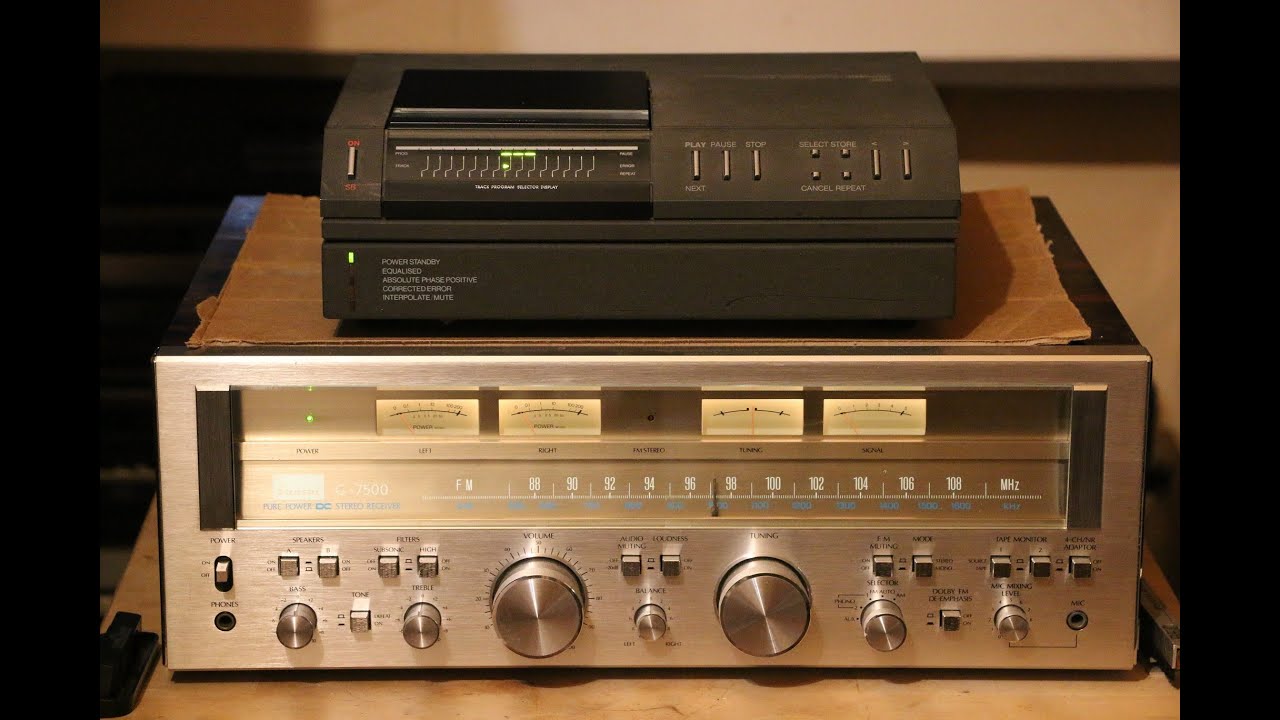 Meridian MCD Pro (1985) CD Player + Sansui G-7500 (1978) Receiver ...