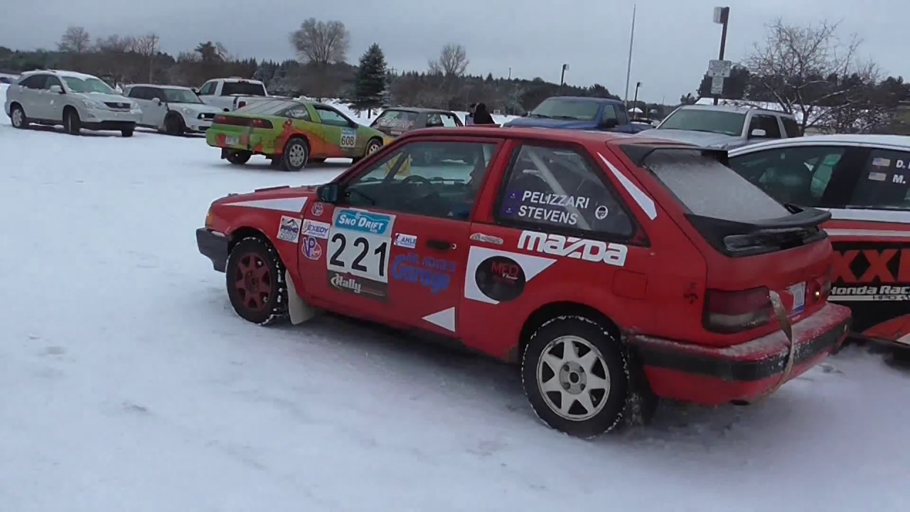 Rally Racing Pit Stops!! Sno Drift Rally America Atlanta Michigan 2017 ...