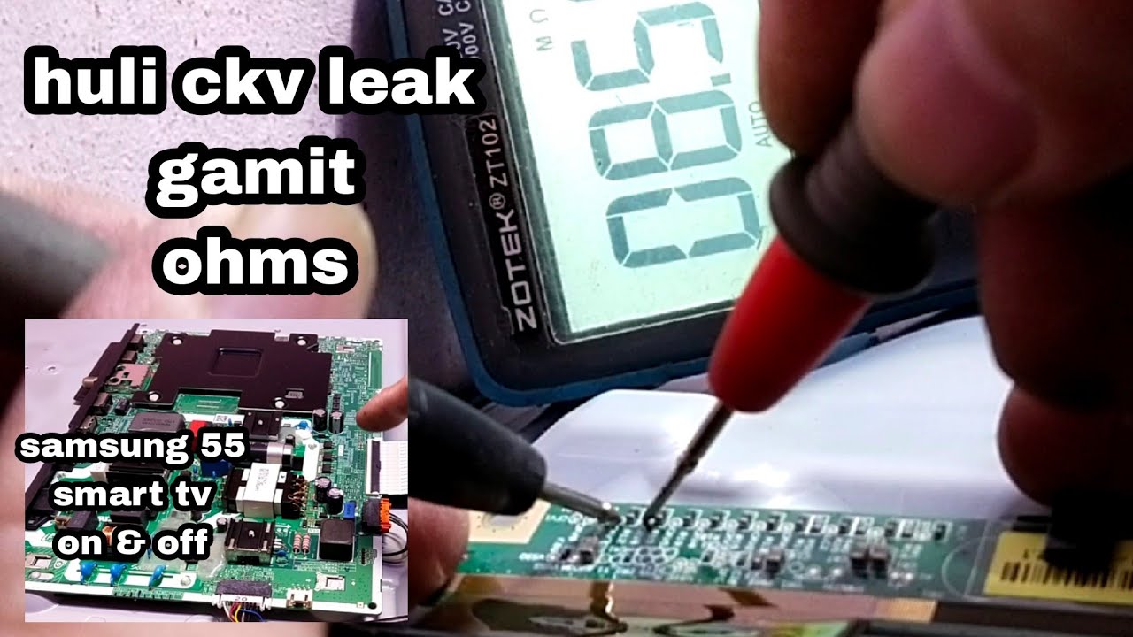 samsung 55 smart tv on off problem (screw less) - YouTube