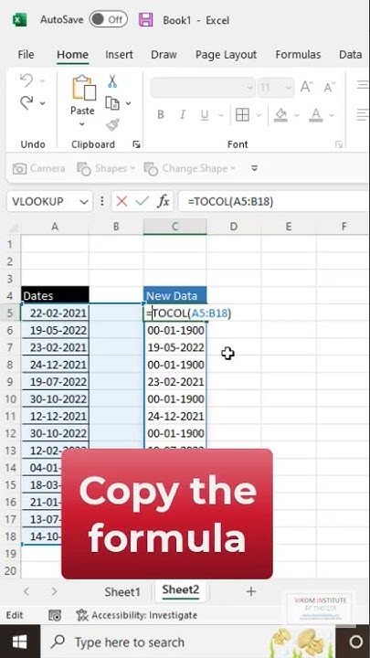 Insert blank rows after each row using tocol function - YouTube