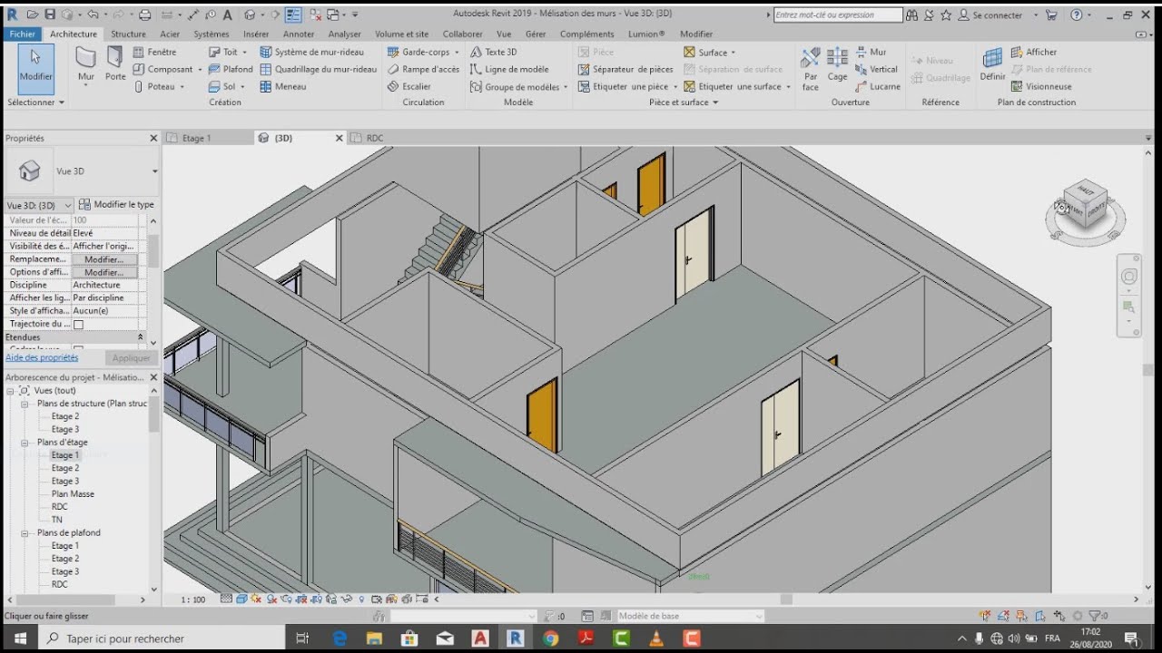 TUTO 14 : Insertions des portes avec REVIT - YouTube
