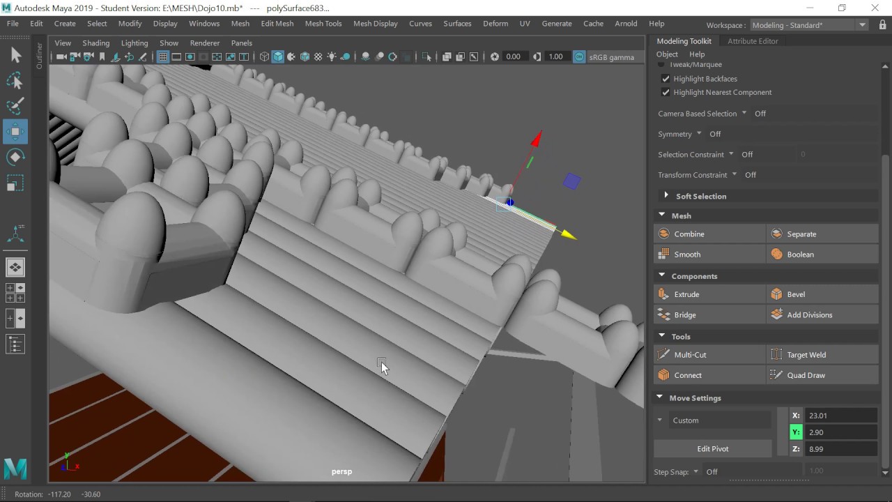 Maya - Making a roof for my dojo - YouTube