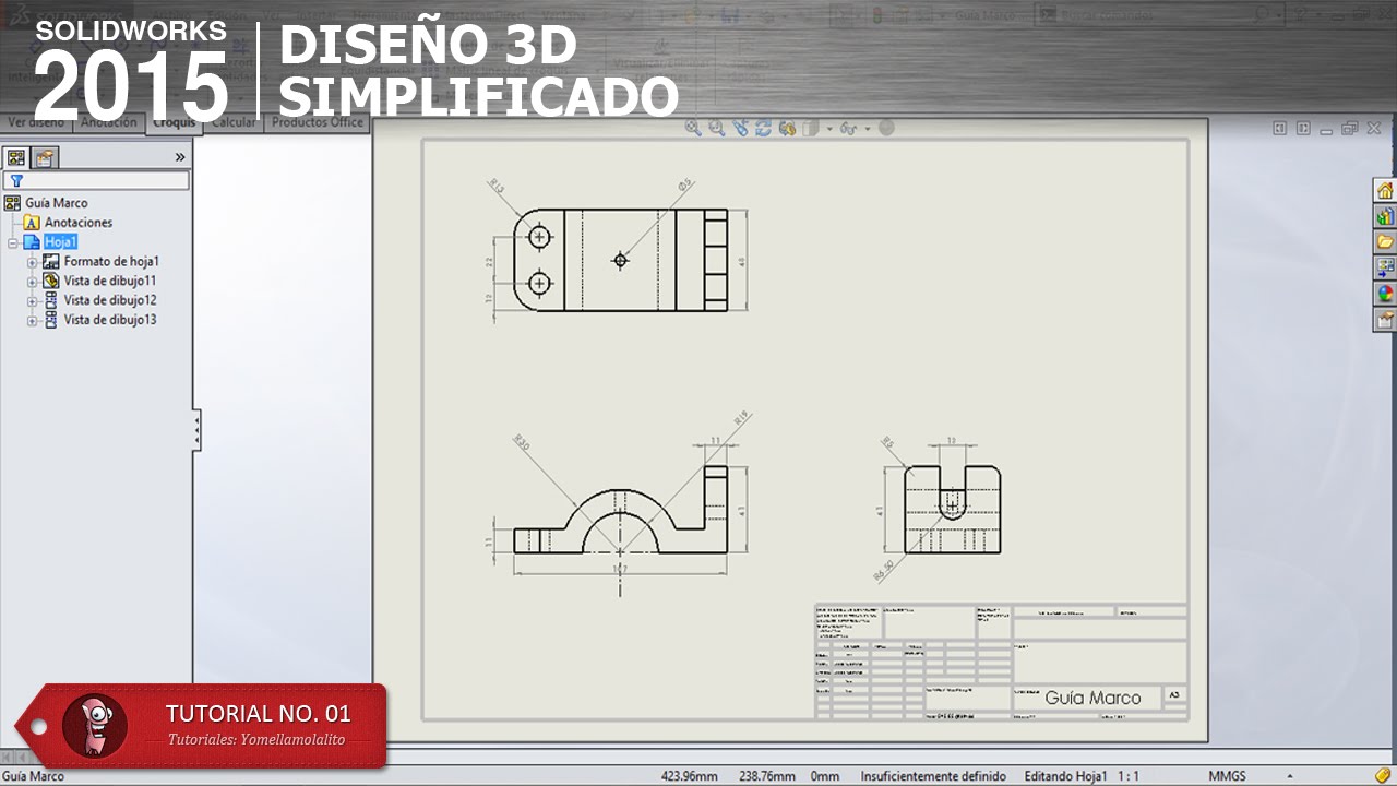 SolidWorks 2015 - Guía Marco Plano Speed Run - YouTube