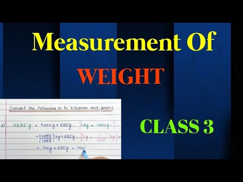 Measurement of Weight class 3 maths| in Hindi|@EasywaybyAfroz - YouTube