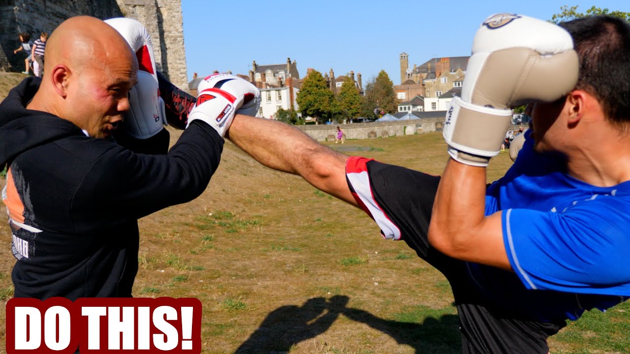 How to defend against head kick - YouTube