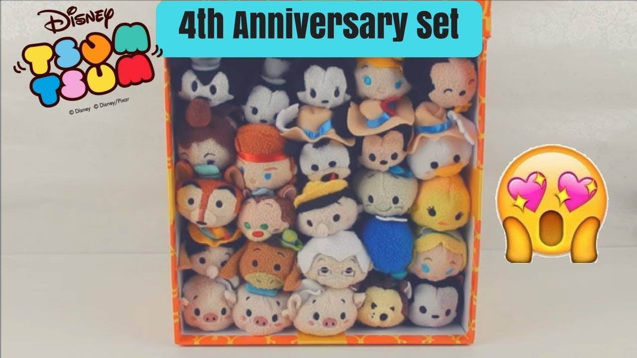 Tsum Tsum 4th Anniversary Box Review - YouTube