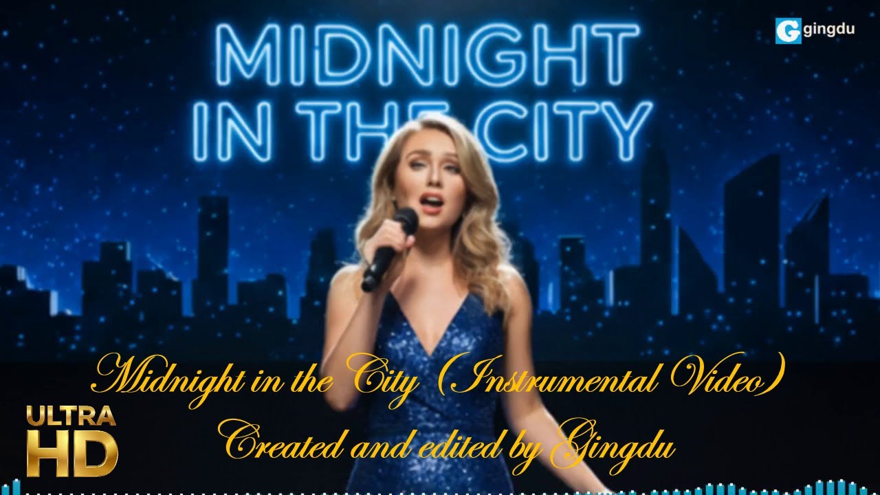 英文流行歌曲 Midnight in the City | 官方伴奏視頻. 情感的愛情旋律同步歌詞字幕, 高品質原版伴奏音樂 (聽英文歌學英語 ...