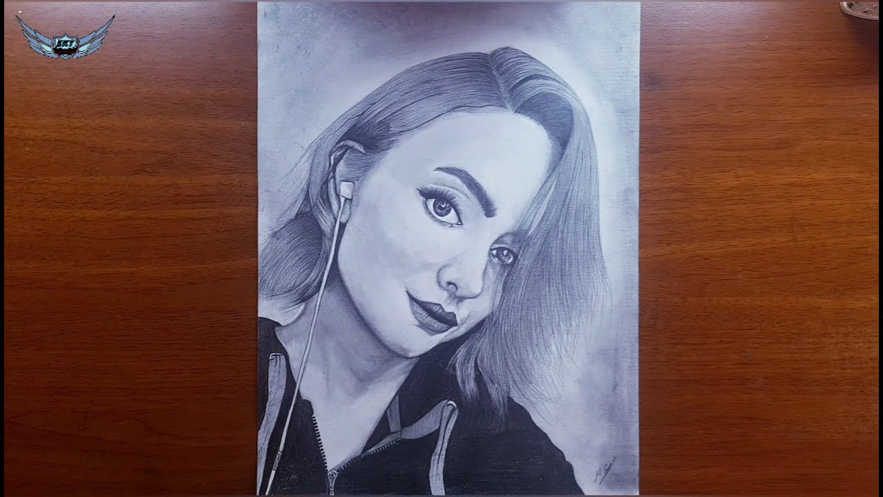 portre drawing - how to draw portre gırl drawing - Tutorial for ...