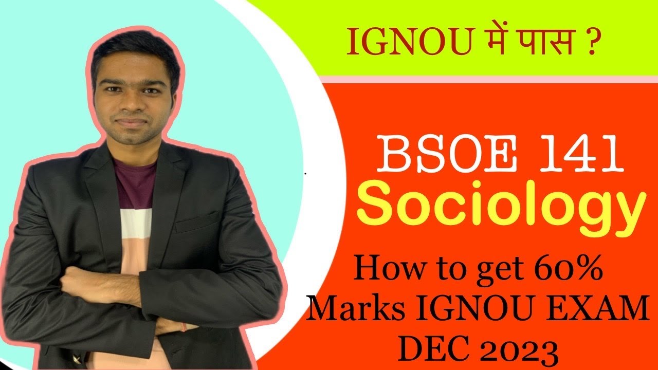 BSOE 141 | SOCIOLOGY समाजशास्त्र | LIVE CLASS | IMPORTANT QUESTION ...