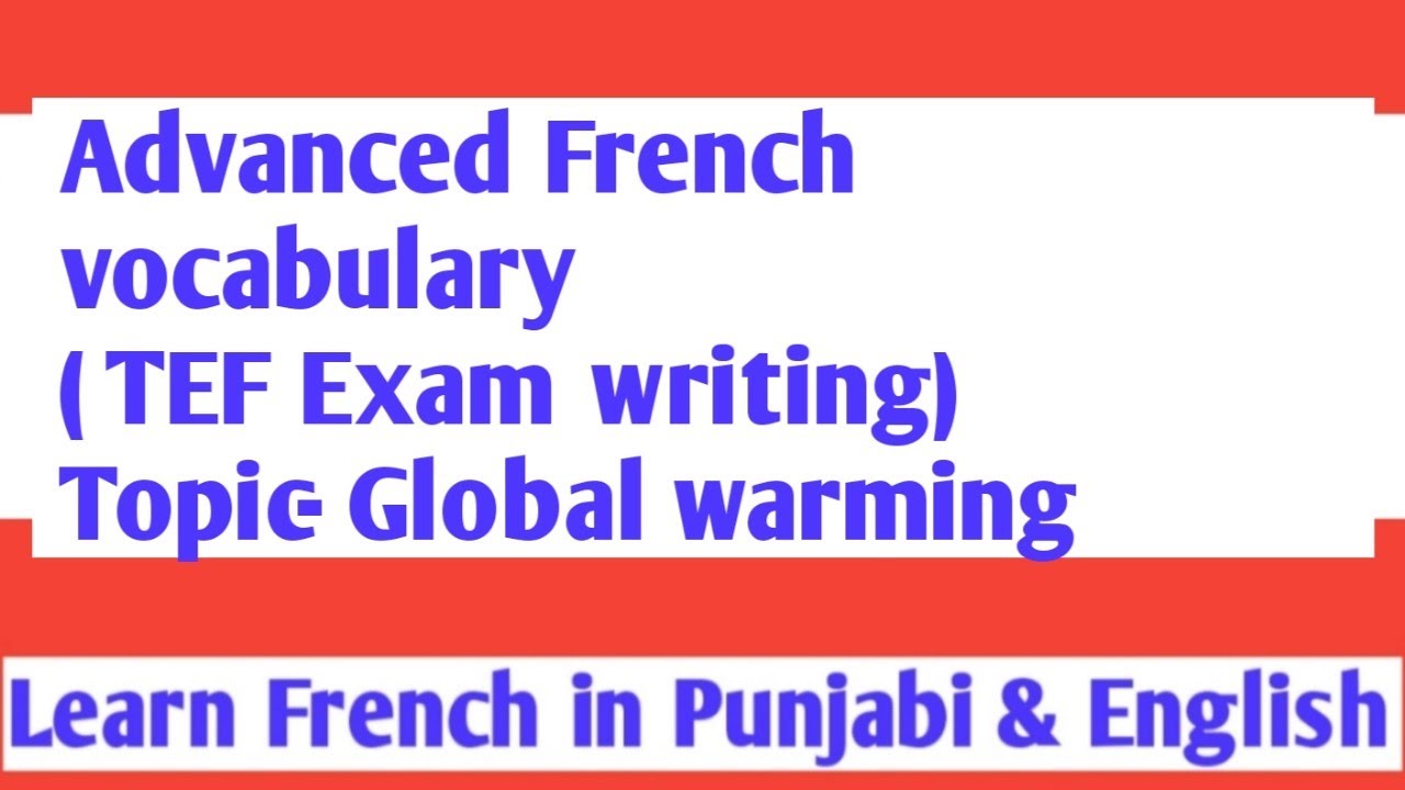 Learn French vocabulary( B1-B2)|| Learn French|| French learning ...