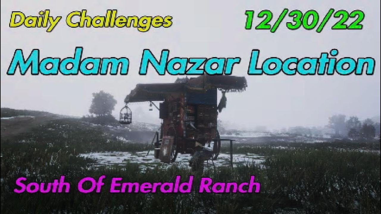 Red Dead Online Daily Challenges Madam Nazar Location December 30 2022 ...