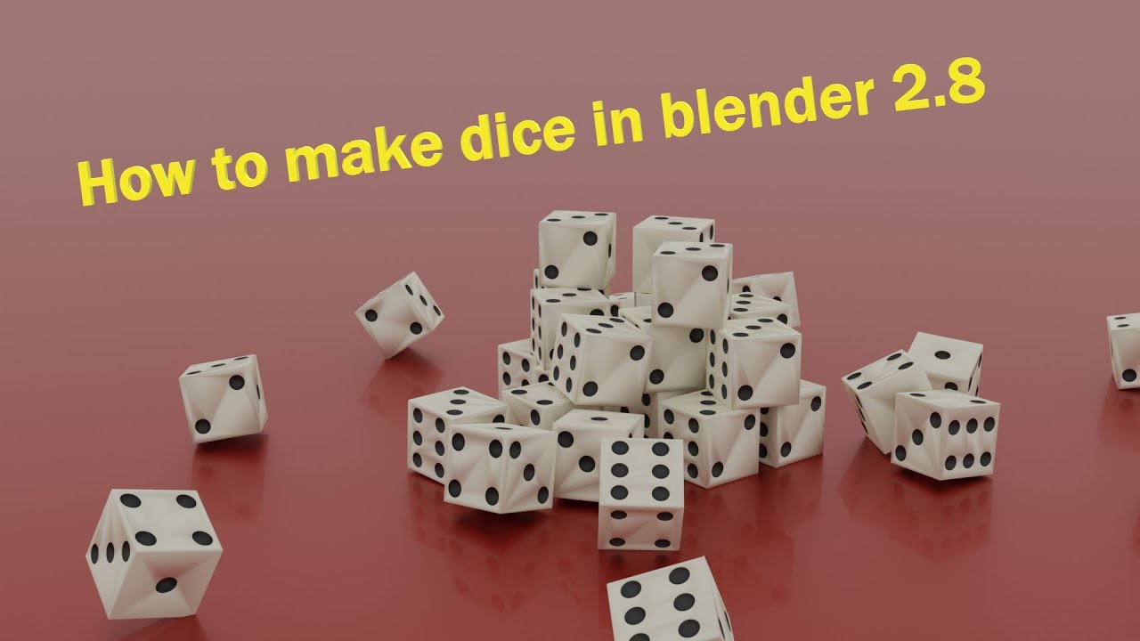How To Make Dice In Blender Using The Boolean Modifier Youtube 9236