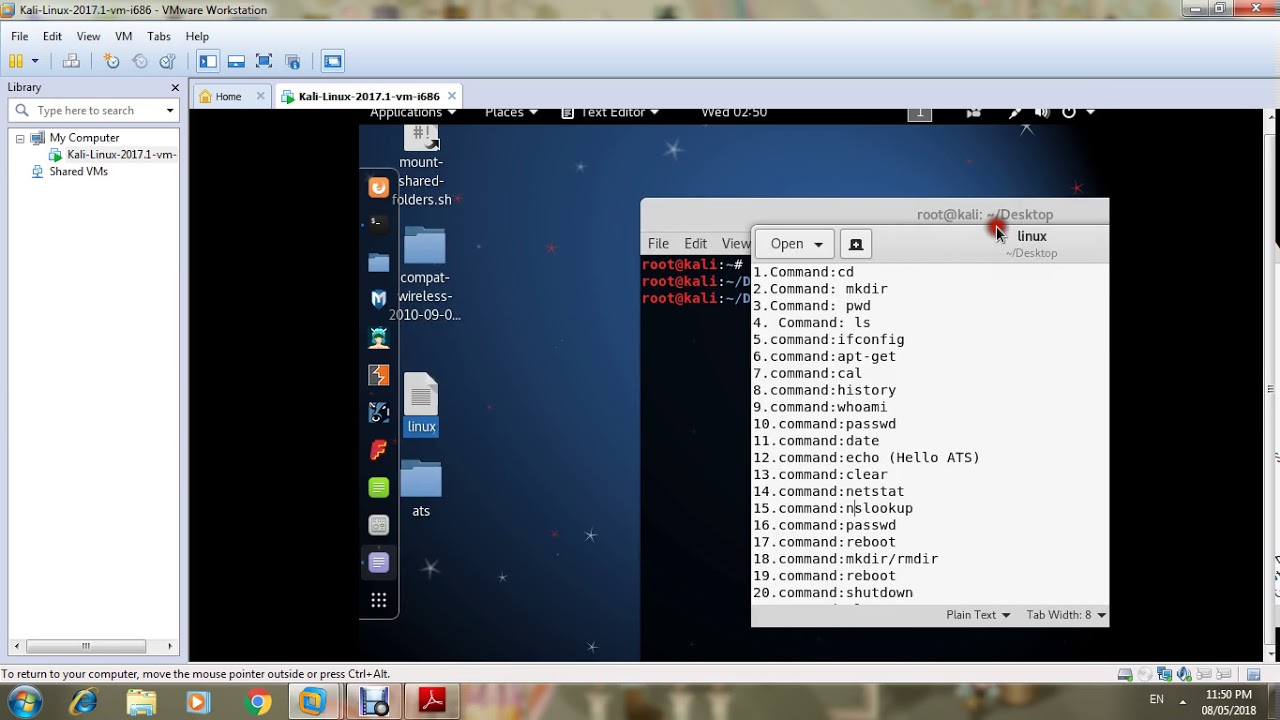Kali Linux Part 11(Basic Commands In Kali Part-2) - YouTube