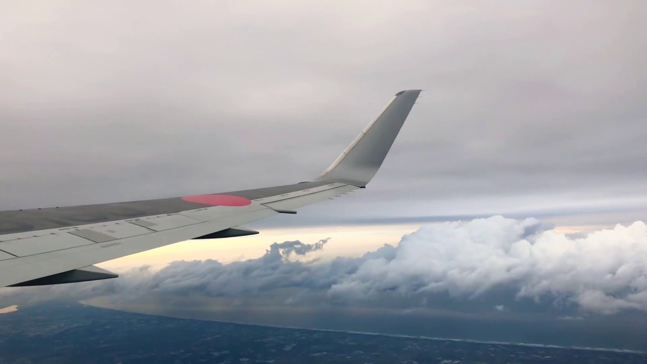 2018.11.19 JL779 成田国際空港着陸 Japan Airlines flight 779 landing at Narita ...