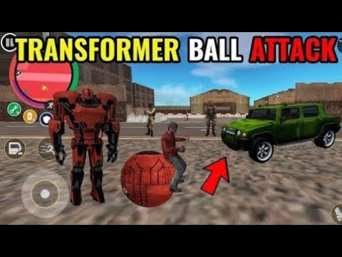 This is the Transformer reboot Ball in Attack military base(rope hero ...