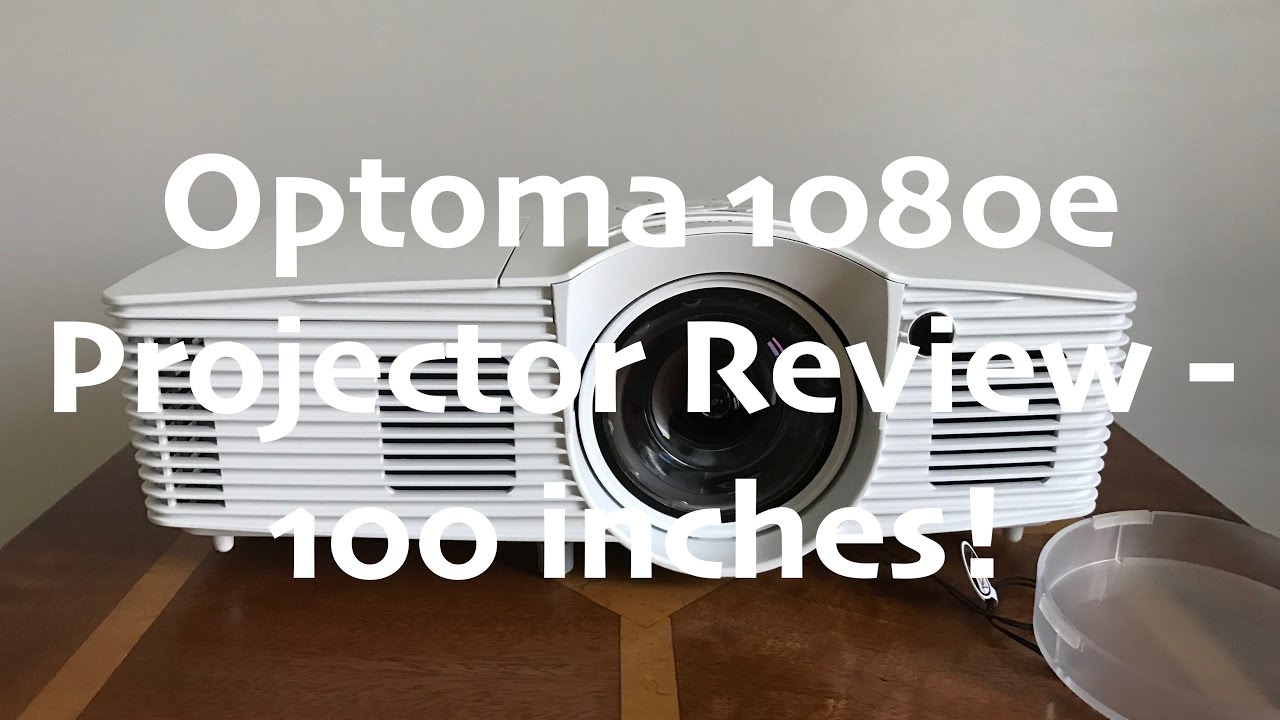 Optoma 1080e Projector Review - 100 inch video on a wall! - YouTube