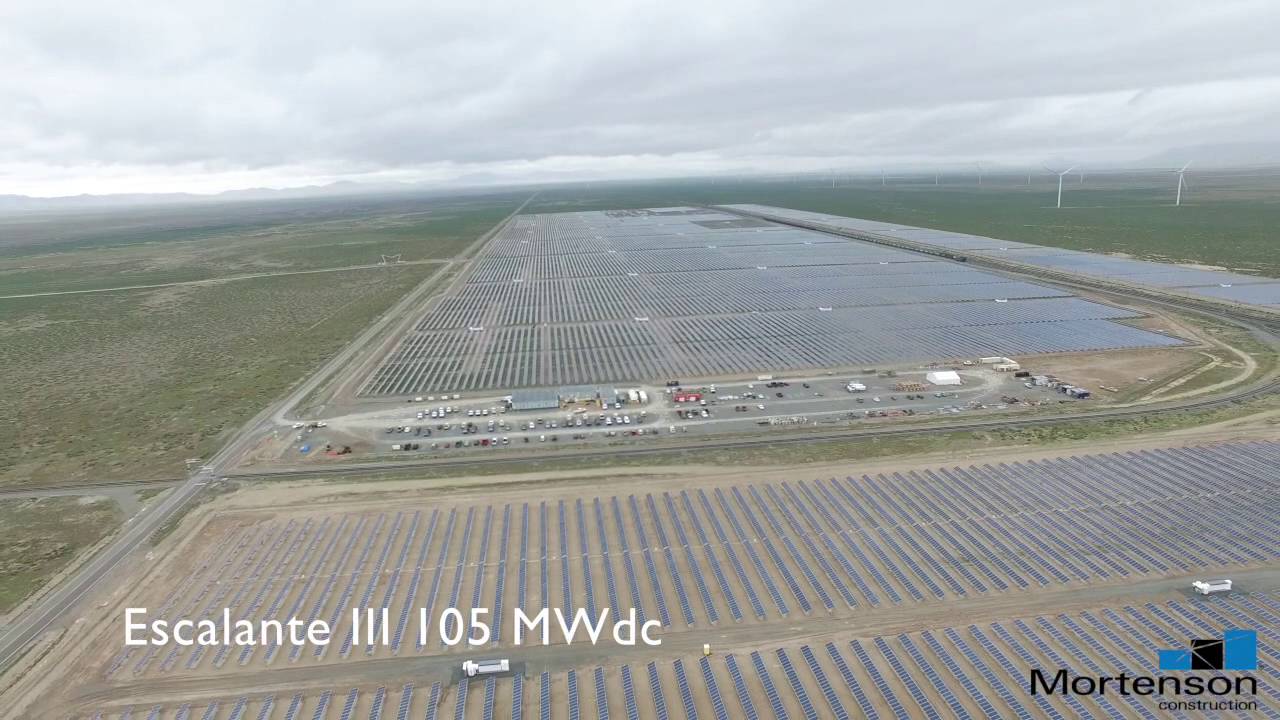 Drone Footage over Escalante III Solar SunEdison and Mortenson - YouTube