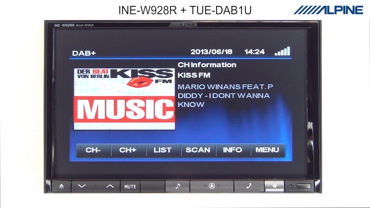 Alpine TUE-DAB1U Add on DAB, DAB+ Tuner - YouTube