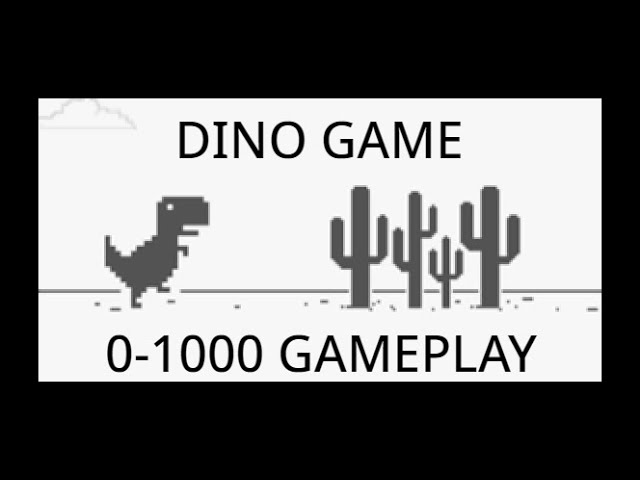 Bot Plays Chrome Dinosaur Game Almost 1 Million Score 🌙 Conheça A