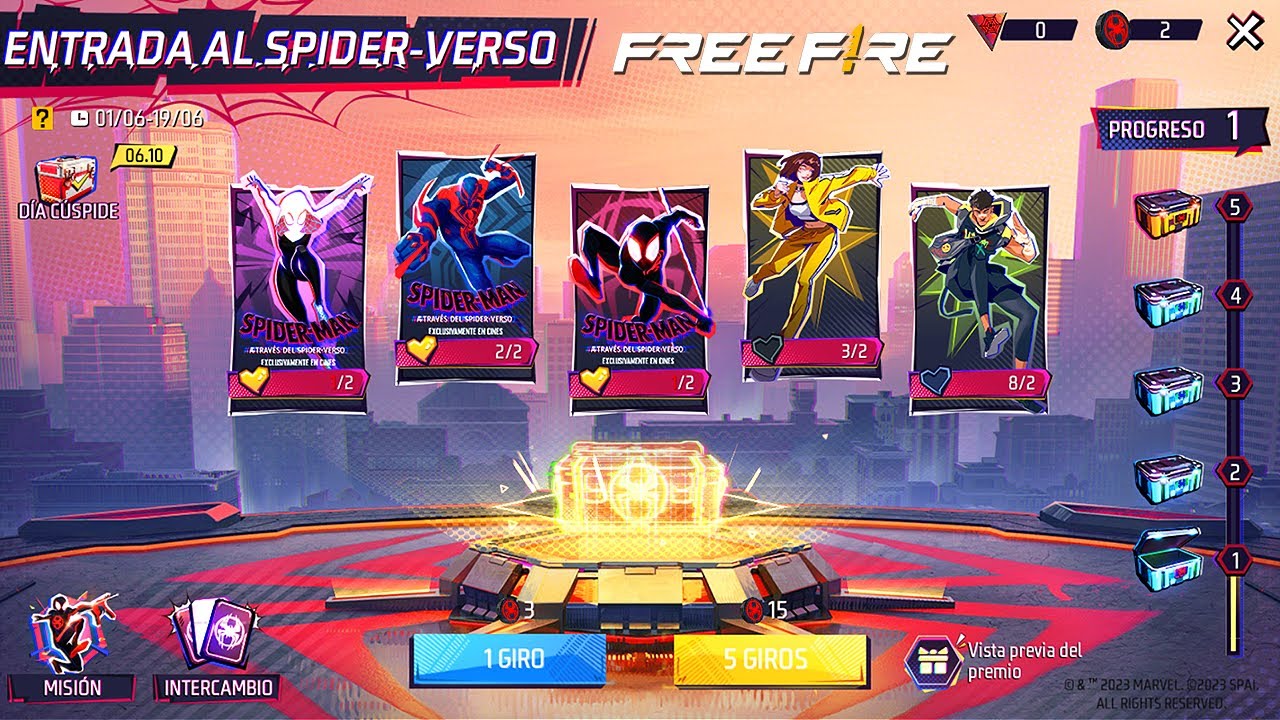 LLEGÓ EL SPIDER-VERSO A FREE FIRE! (SPIDERMAN X FREE FIRE) - YouTube