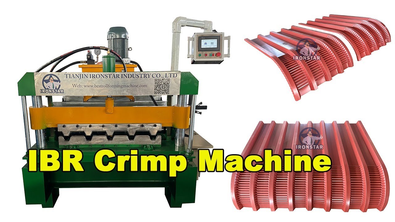 ibr crimp roof panel roll forming machine curve roof sheet machine ...