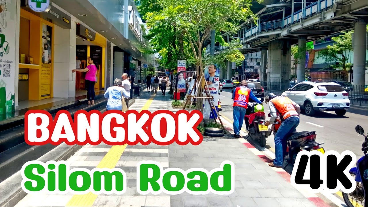 Virtual Tour of Silom Road, Bangkok, Thailand - YouTube