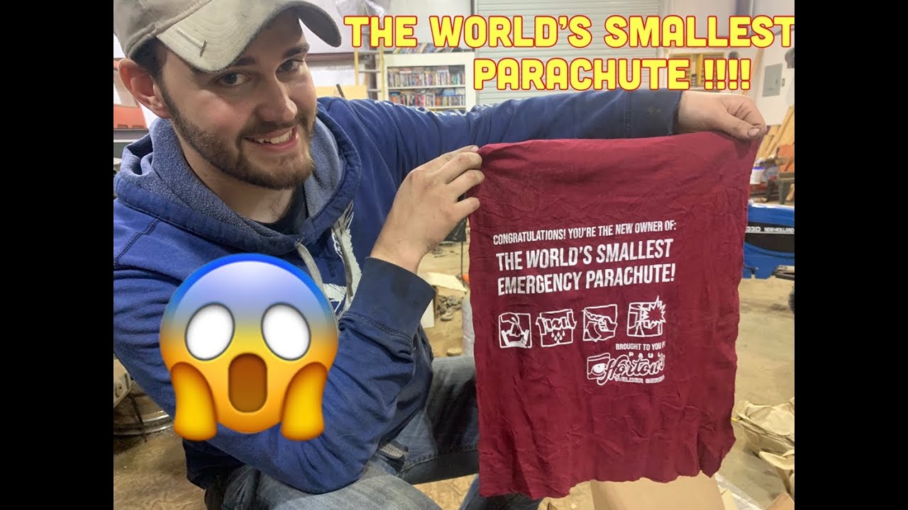 The worlds smallest parachute!! - YouTube