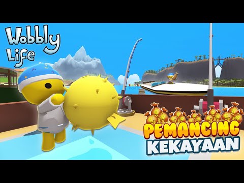 CUTE LITTLE BROTHER GOES FISHING FOR RICHES IN THE SEA 【WOBBLY LIFE】