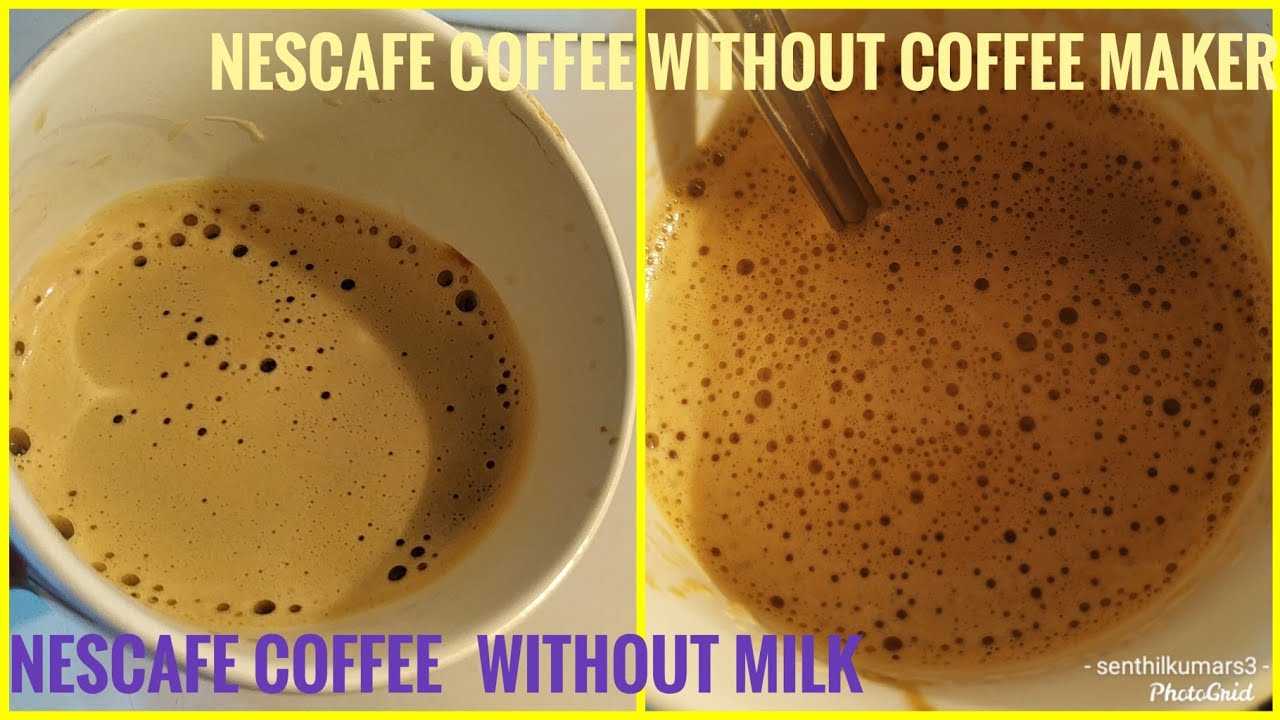 How To Make NESCAFE COFFEE WITHOUT MILK NESCAFE COFFEE WITHOUT COFFEE