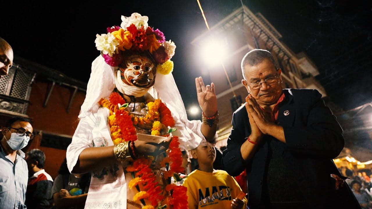 Puja for Gaa: Pyakha | Mayor of Lalitpur Chiri Babu MaharJan | Patan ...