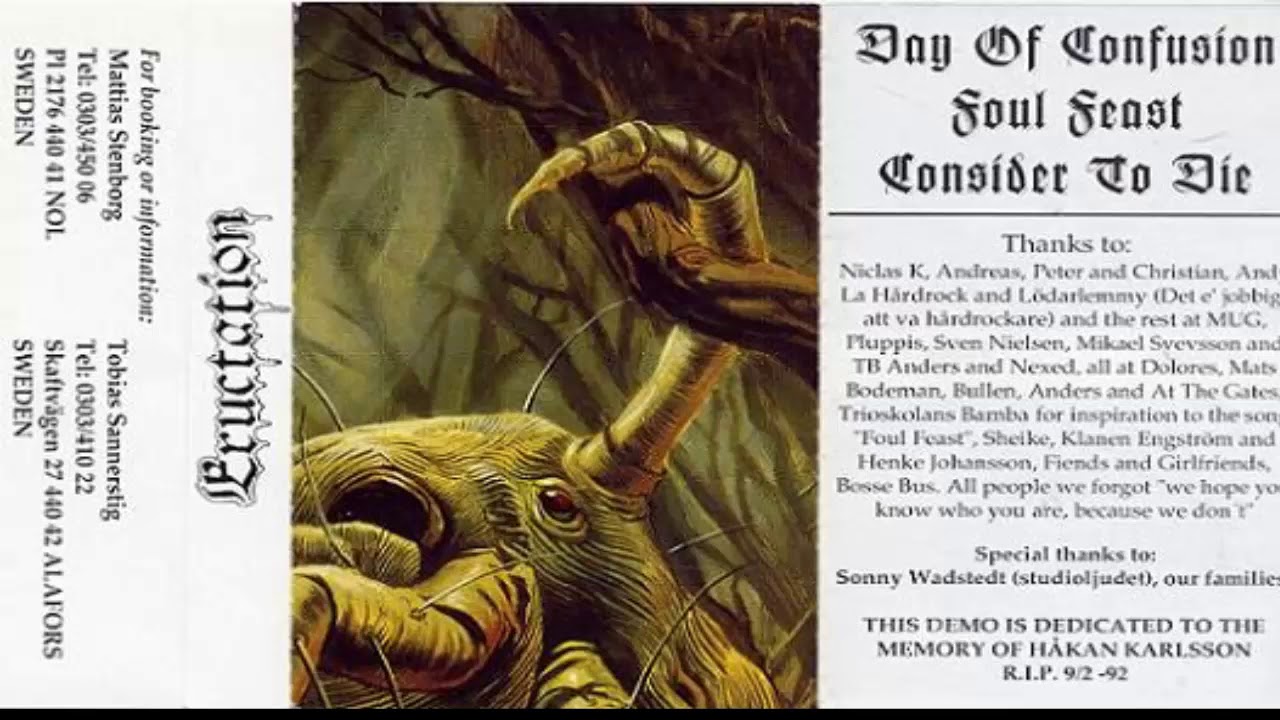 Eructation (sweden) Full Demo 1992 - YouTube