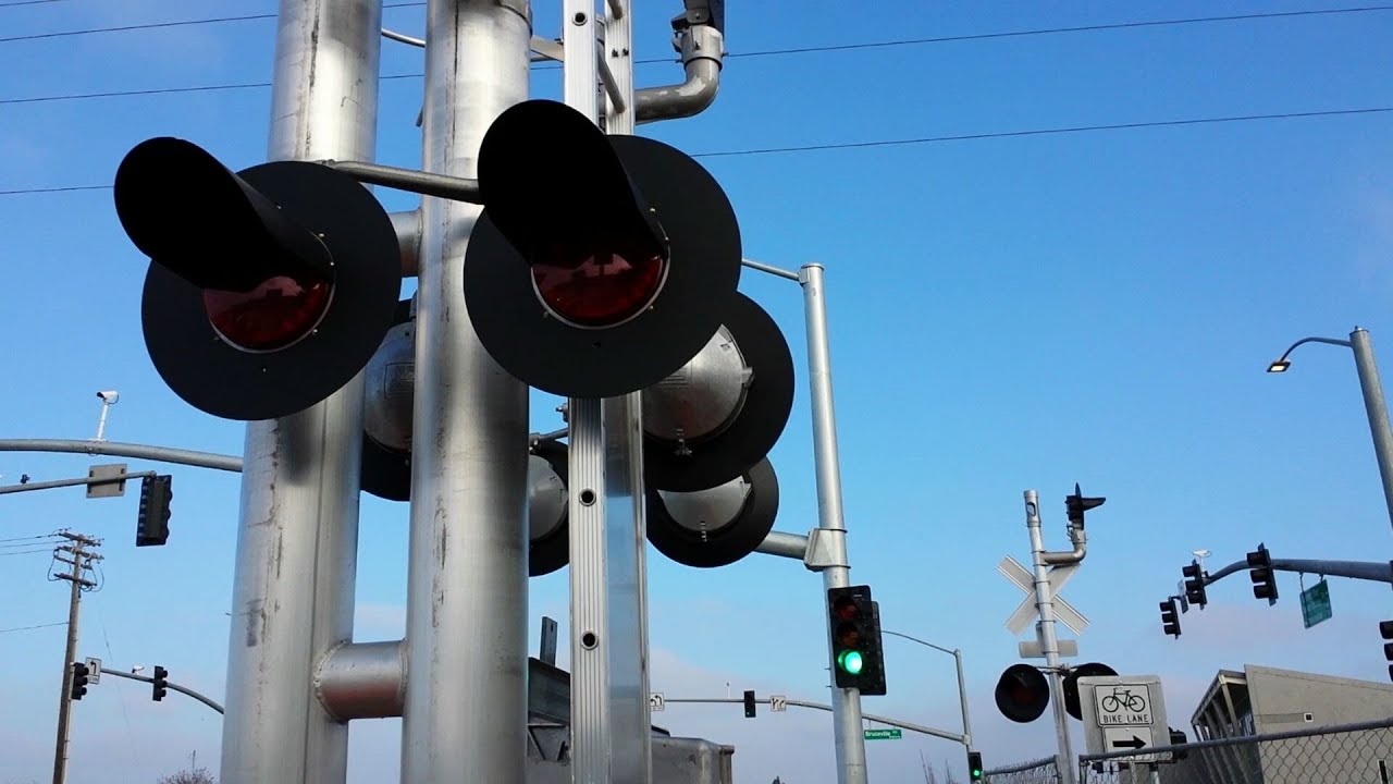CRC Entrance New Railroad Crossing And Tracks Installed SACRT Blue Line ...