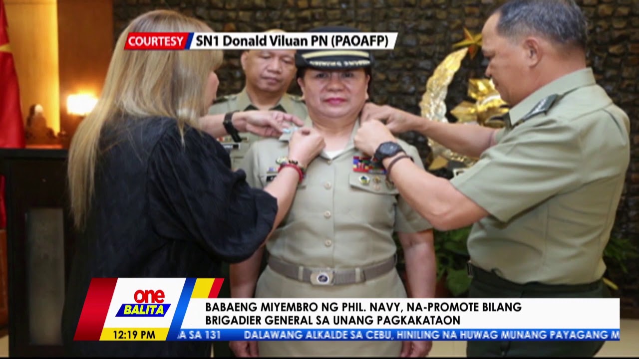 First female commodore sa PH Navy | ONE BALITA - YouTube
